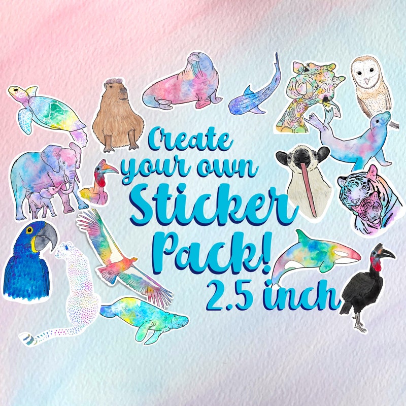 Animal Stickers - Etsy