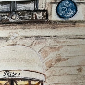 The Ritz Paris Classic Art Print Watercolour Painting - Etsy
