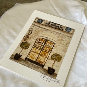 The Ritz Paris Classic Art Print Watercolour Painting - Etsy