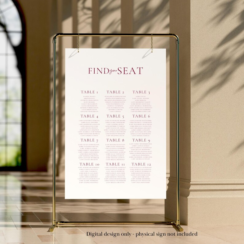Modern Editorial Wedding Signage & Stationary Suite | Canva Template ...