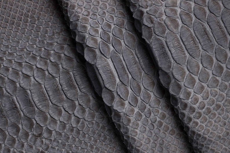 Genuine Olive Python Skin, Green Glossy Snake Skin, Red Matte Snake ...