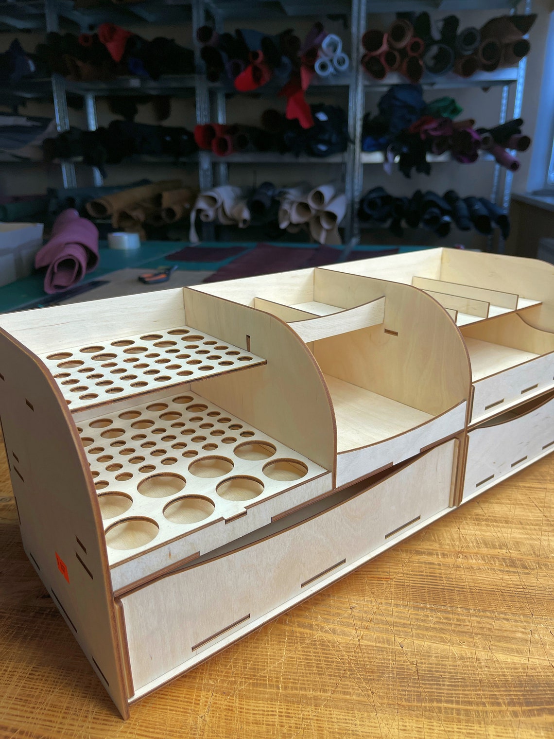 Leather Craft Tools Organizer Leather Goods Storage Box - Etsy