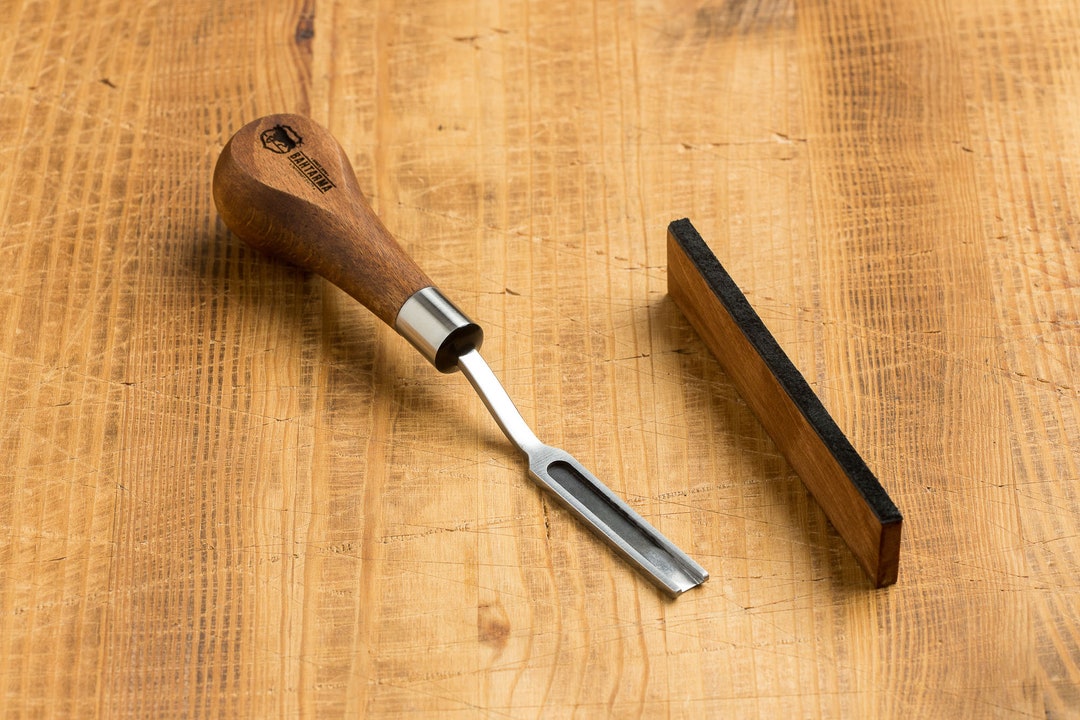Shipping From USA, French Chisel for Cutting Leather, Handmade Leather ...