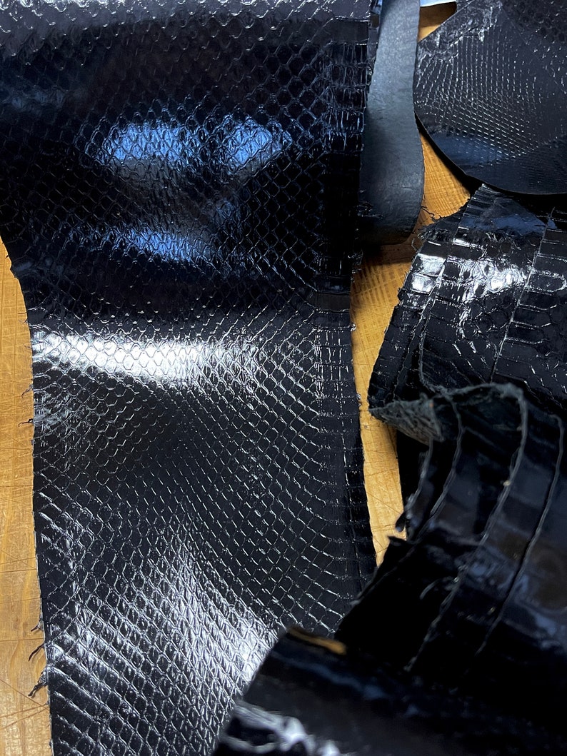 Genuine Black Snake Skin, Beige Snake Skin, Brown Snake Skin From Italy ...