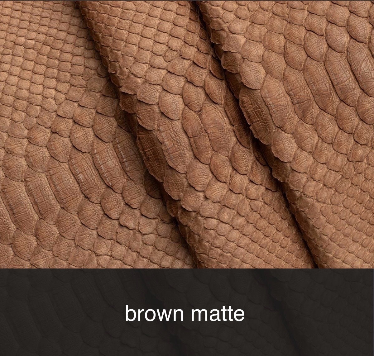 Genuine Python Skin, Black Matte, Cognac Snake Skin, Exotic Leather - Etsy