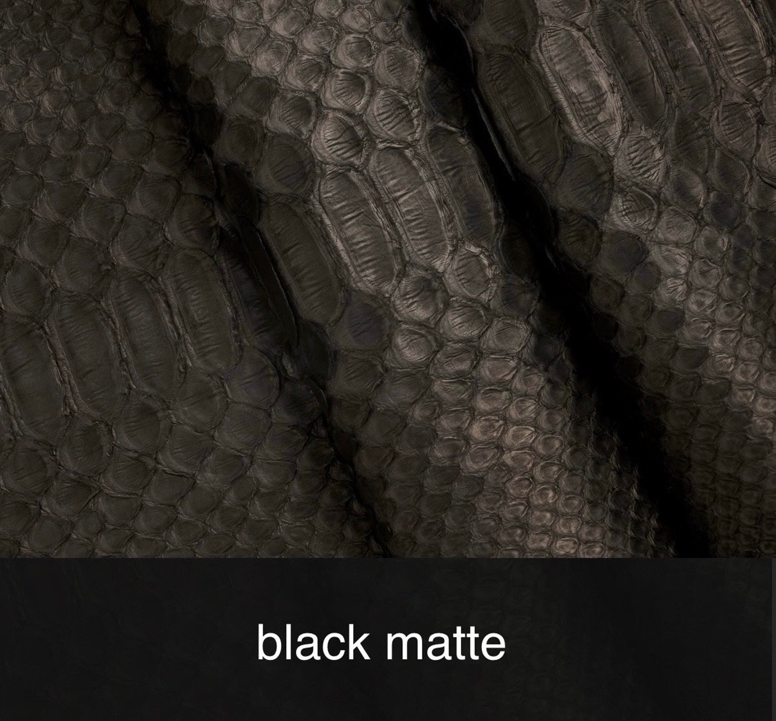 Genuine Python Skin, Black Matte, Cognac Snake Skin, Exotic Leather - Etsy