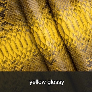 Genuine Python Skin, Black Matte, Cognac Snake Skin, Exotic Leather - Etsy