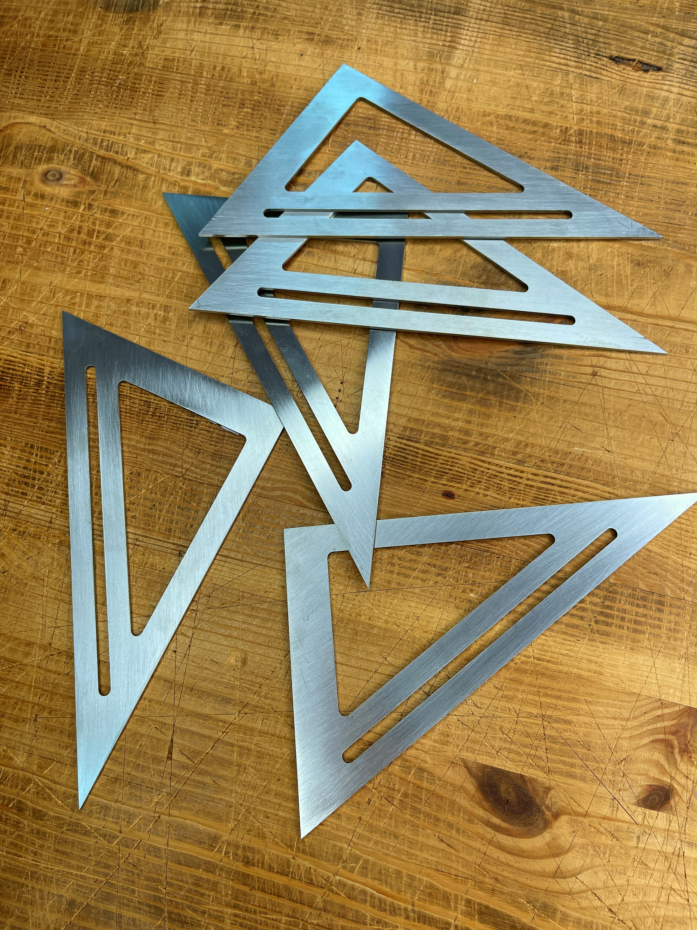 Leathercraft Ruler, Steel Triangle Ruler for Leathercraft, Steel ...