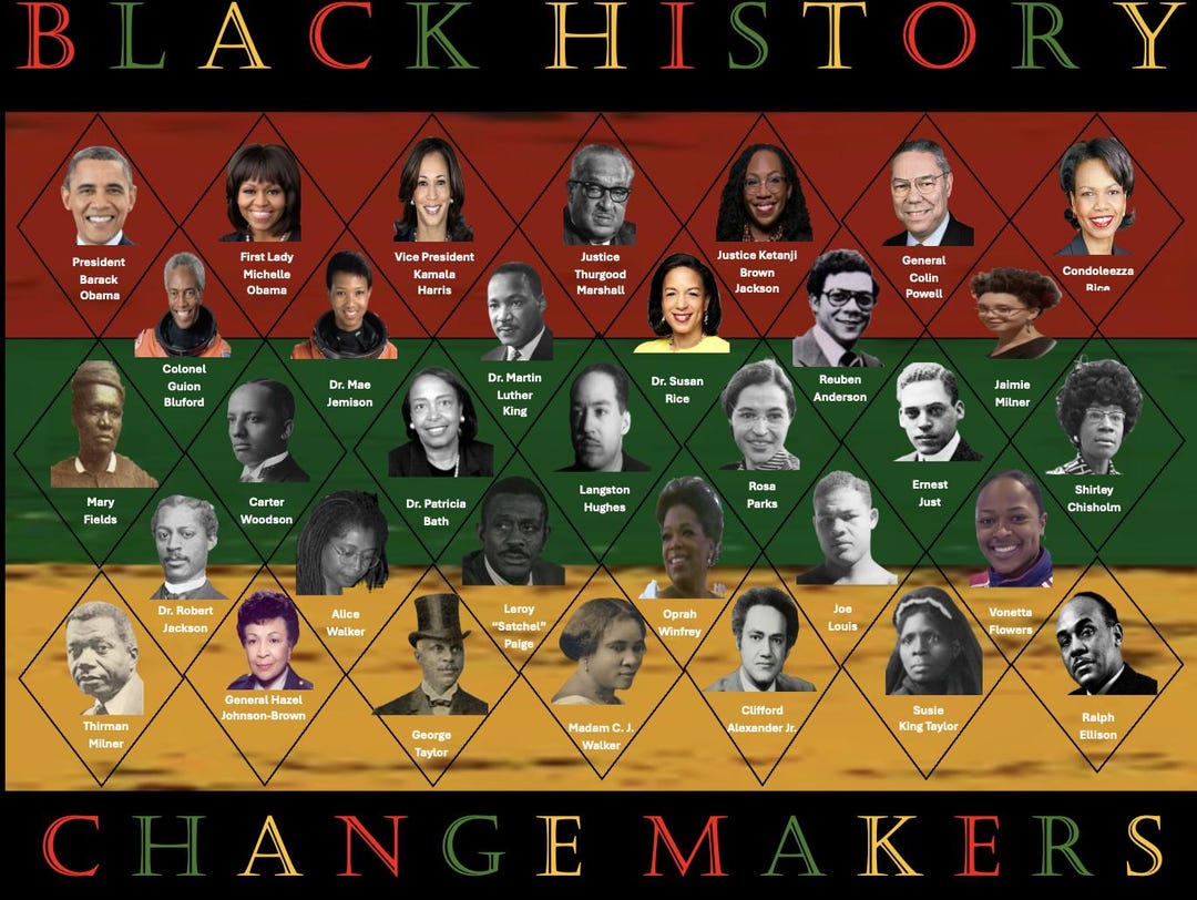 Black History Change Makers Poster - Etsy