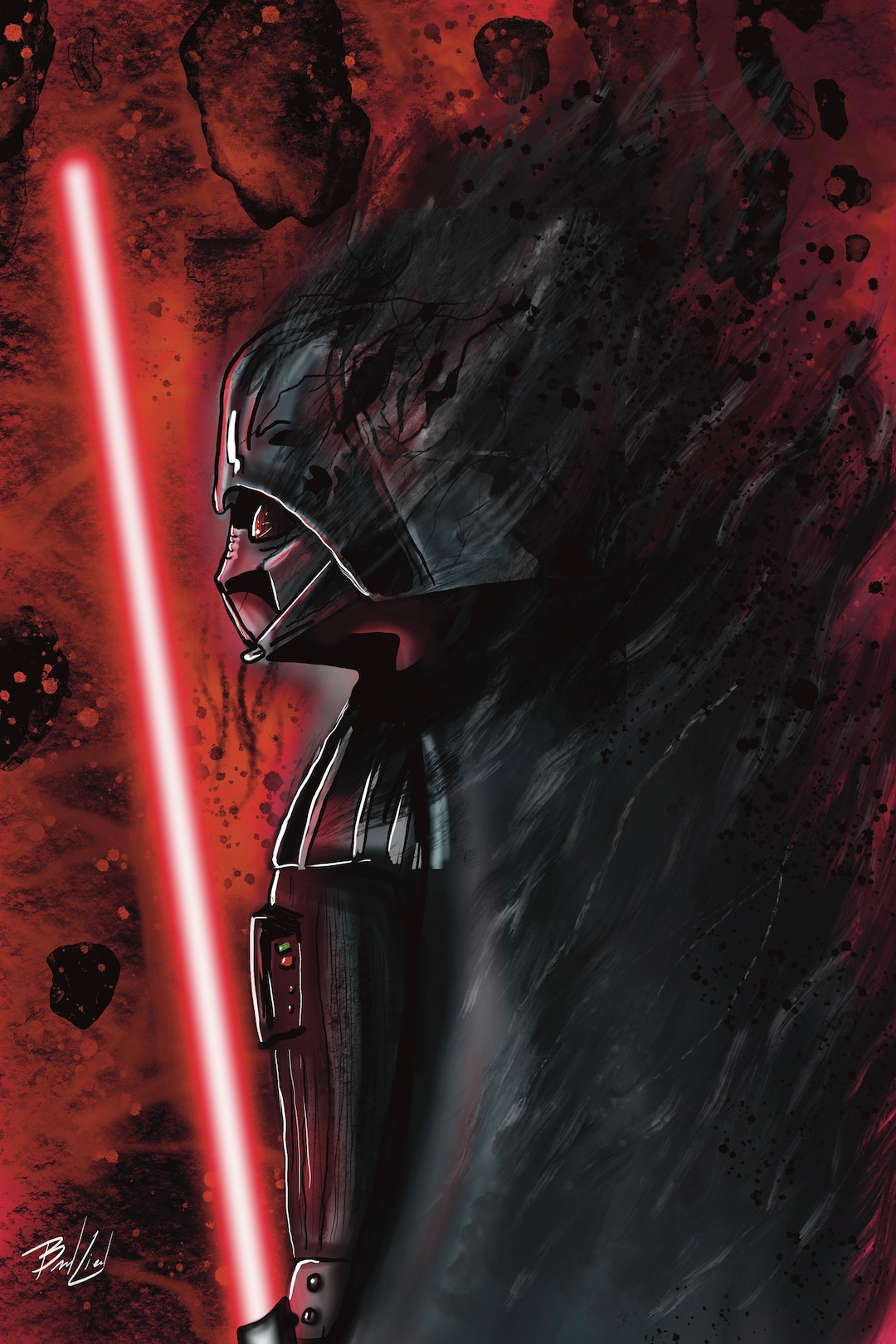 Darth Vader Art Print - Etsy