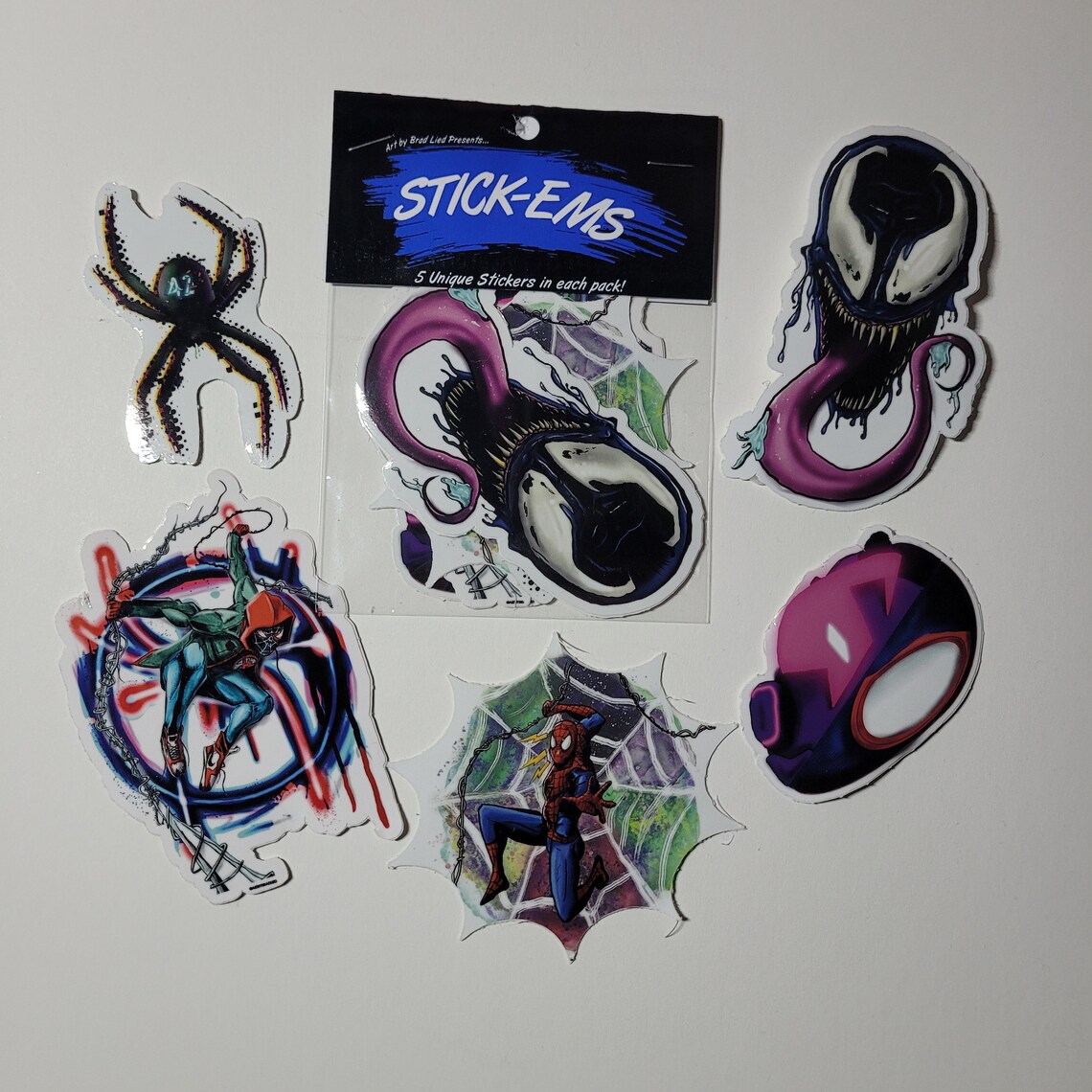 Stick-ems Spiderman Sticker Pack - Etsy