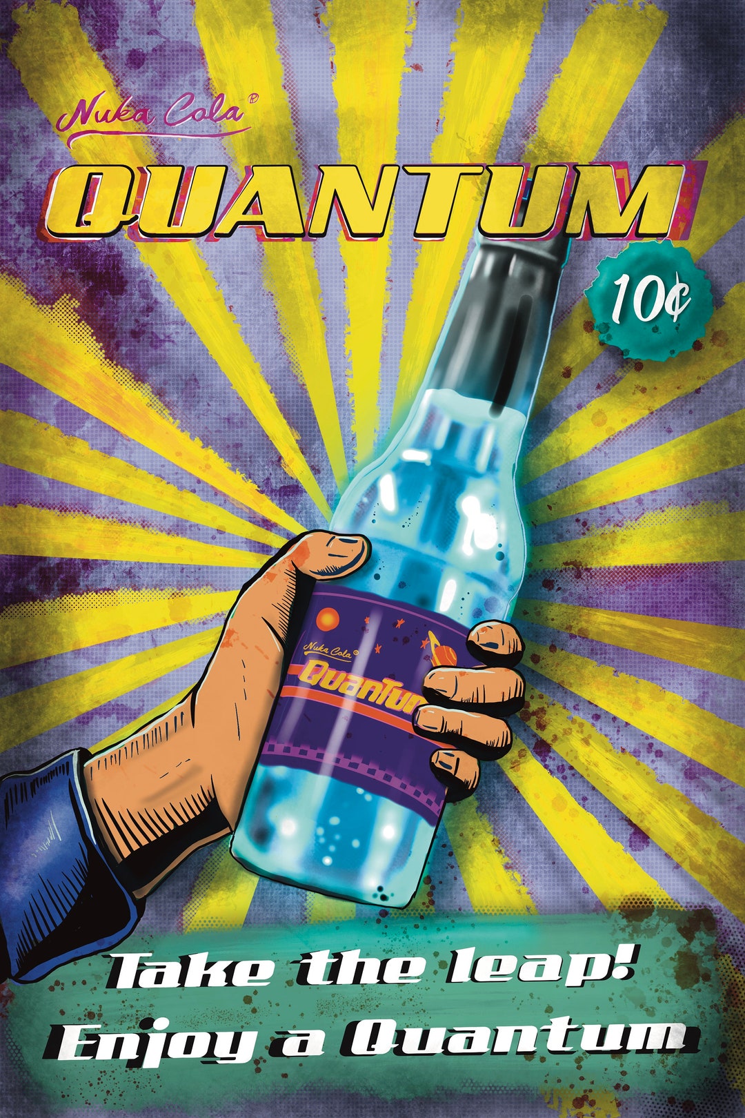 Fallout Nuka Cola Quantum Bottle Poster - Etsy
