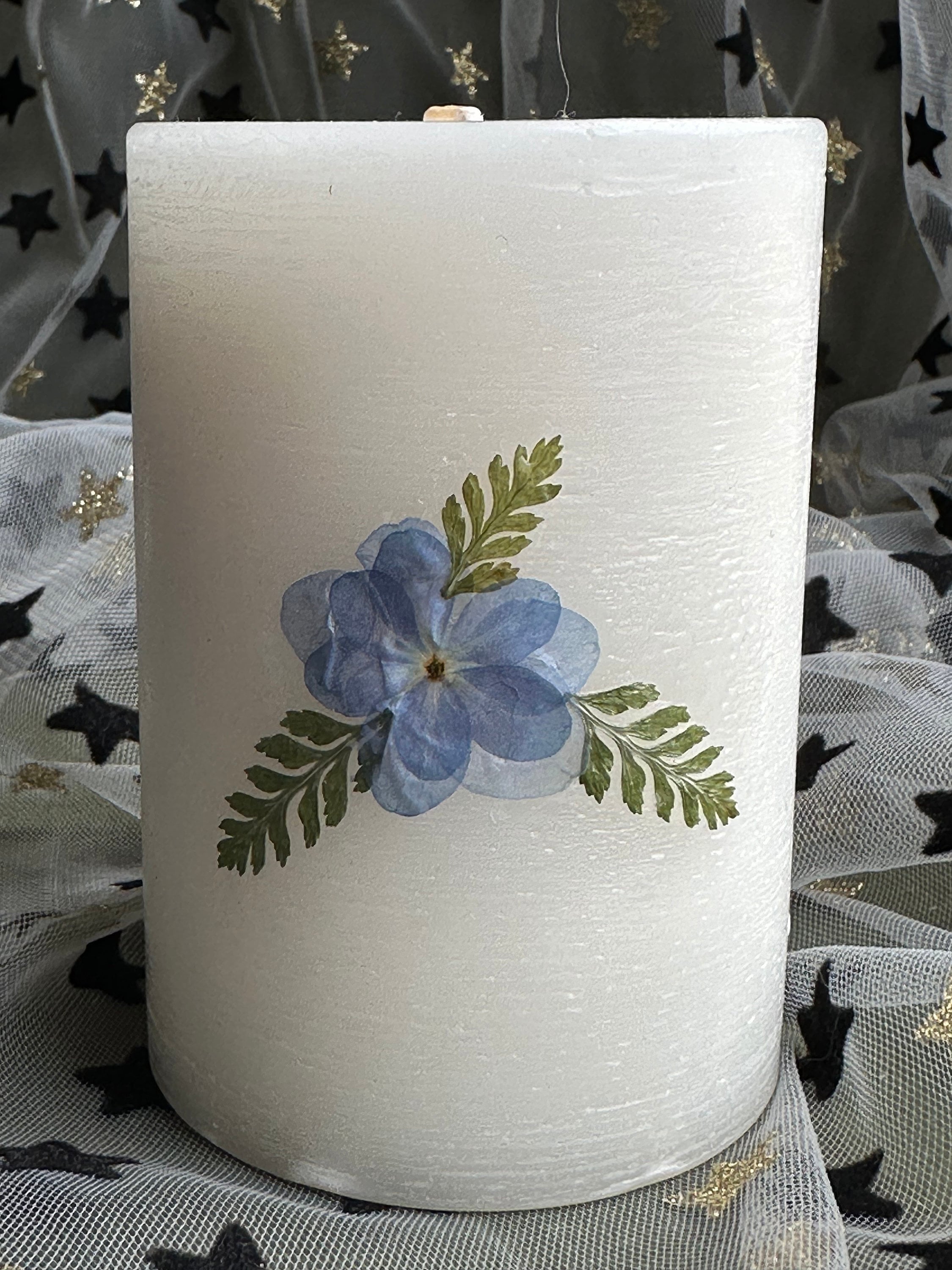 Blue Hydrangeas, Fern & A Touch of Queen Anne Lace. an Unscented ...
