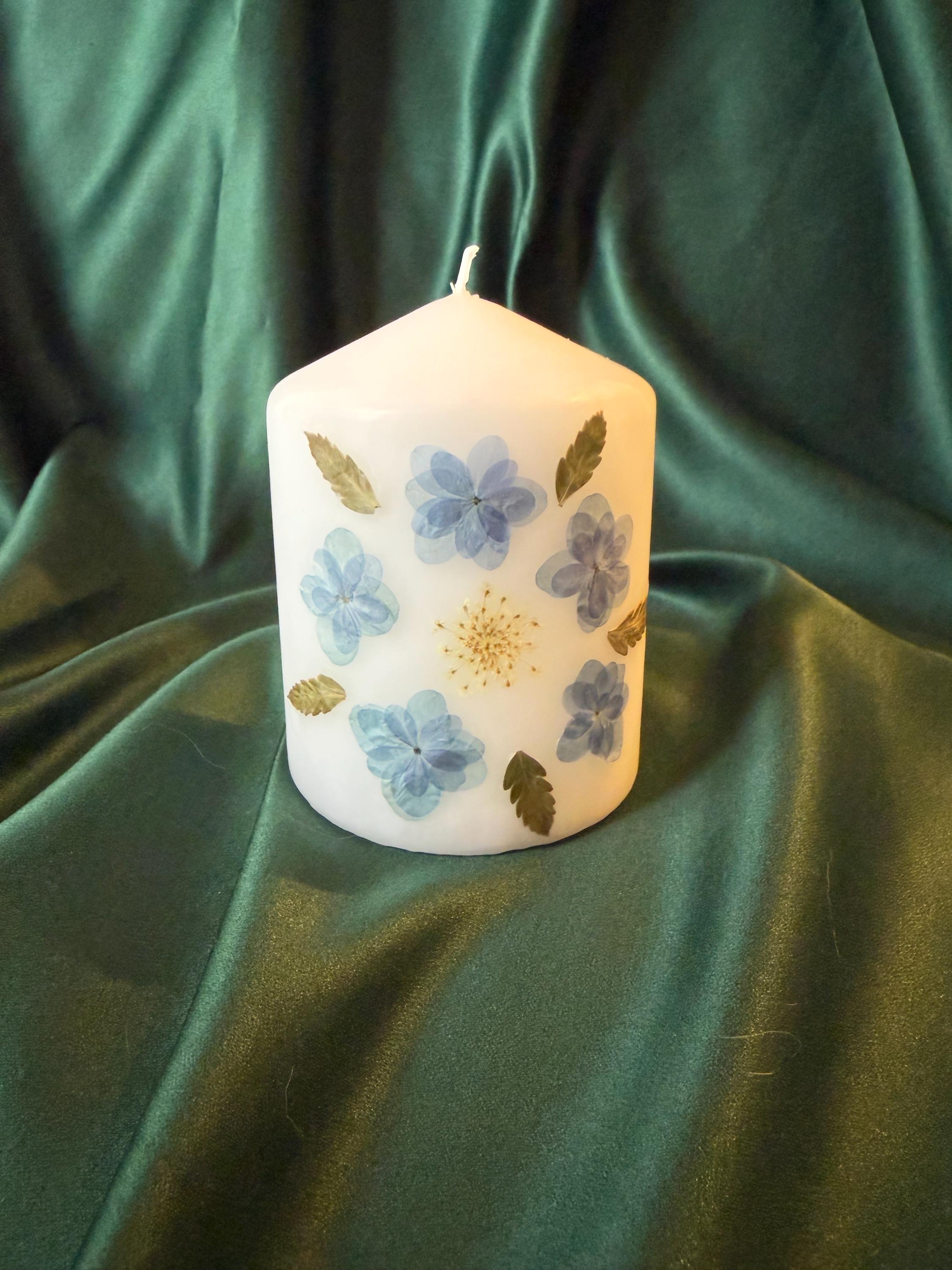 Blue Hydrangeas, Fern & A Touch of Queen Anne Lace. an Unscented ...