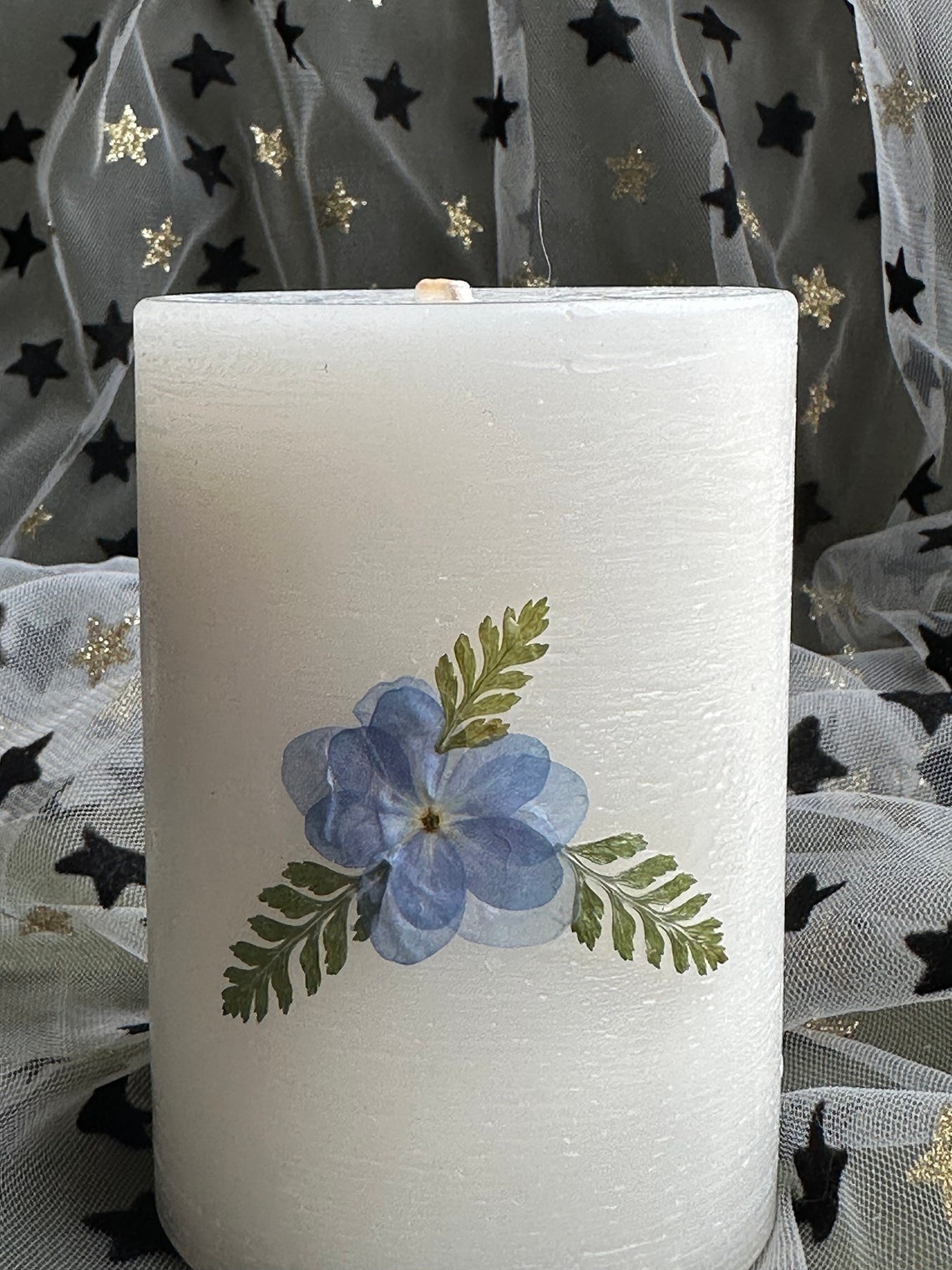 Blue Hydrangeas, Fern & A Touch of Queen Anne Lace. an Unscented ...