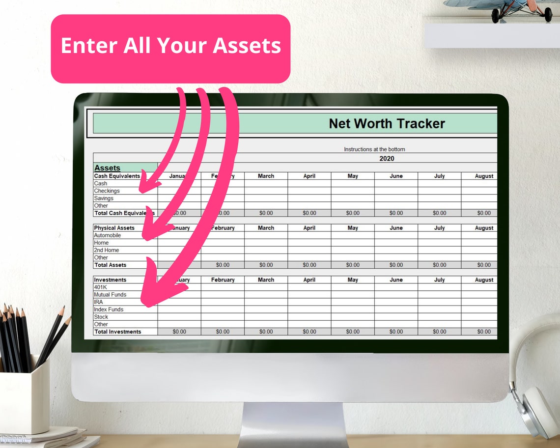 Net Worth Tracker Spreadsheet - Easily Calculate Your Net Worth ...