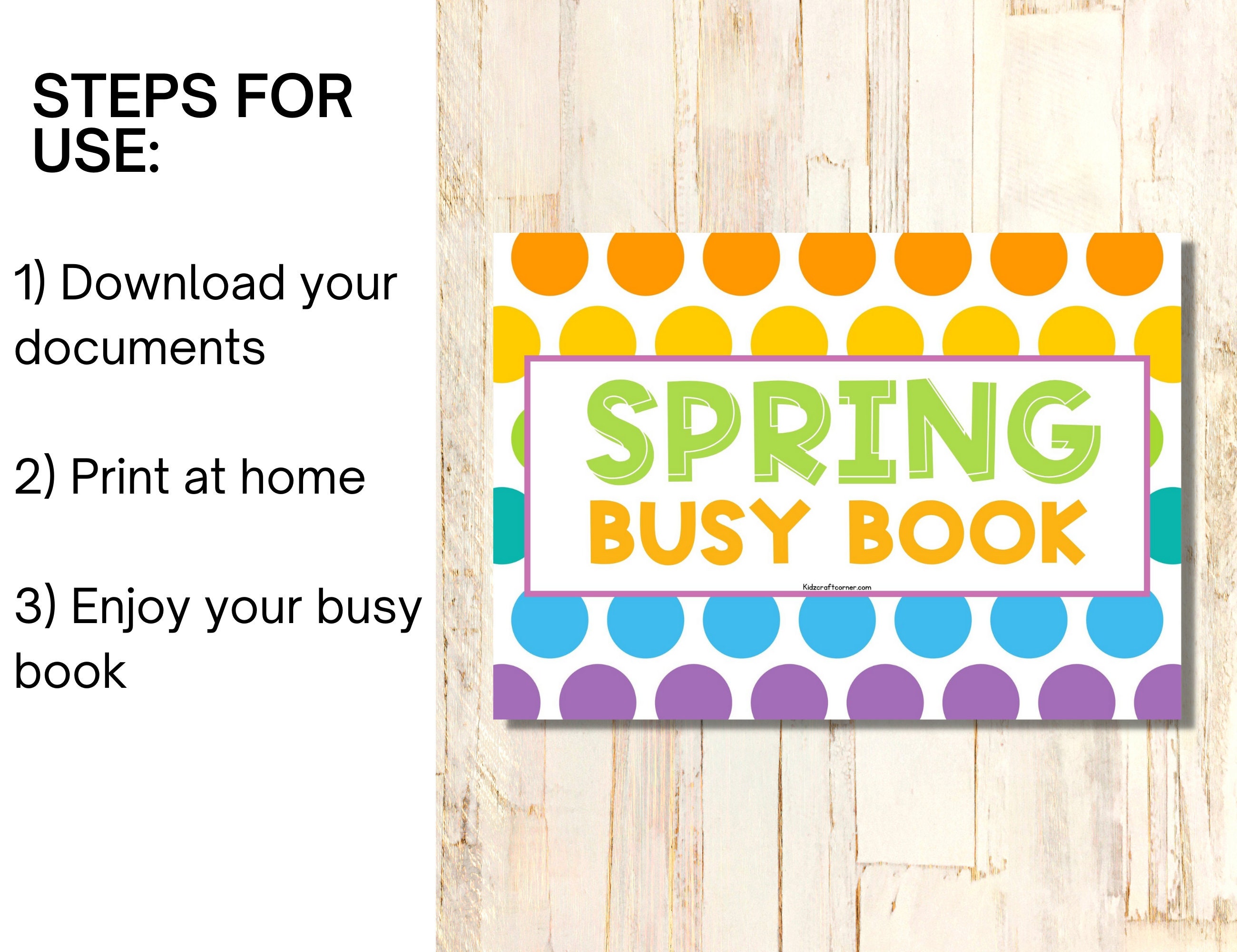 Spring Busy Book, Busy Book Printables, Spring Activities for Kids - Etsy