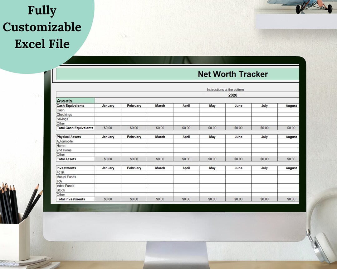Net Worth Tracker Spreadsheet - Easily Calculate Your Net Worth ...