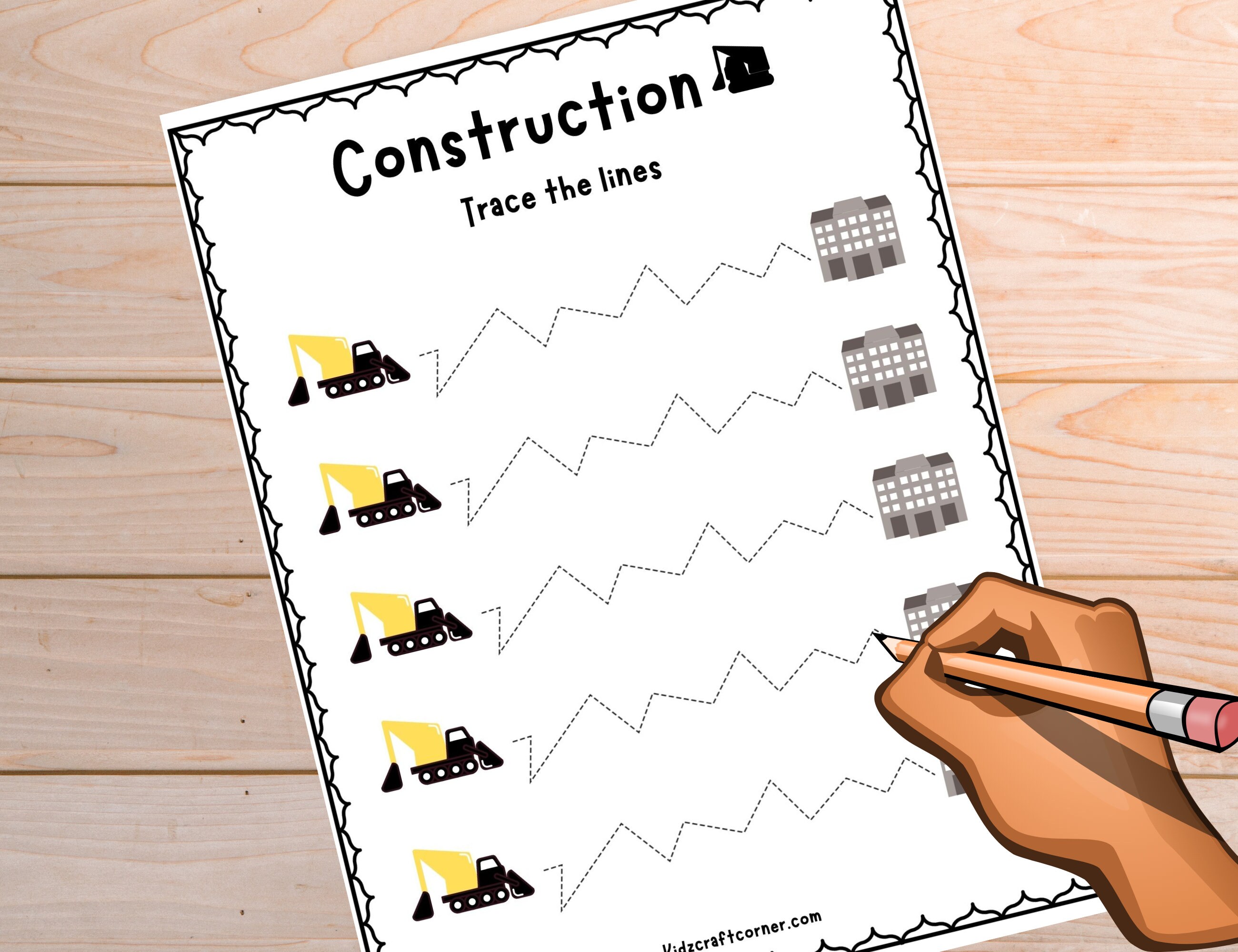 Construction Activities for Kids, Educational Printable, Construction ...