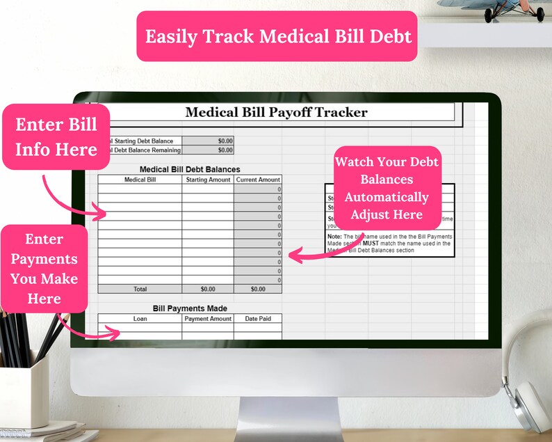 The Ultimate Debt Payoff Spreadsheet Bundle Pay off Debt - Etsy