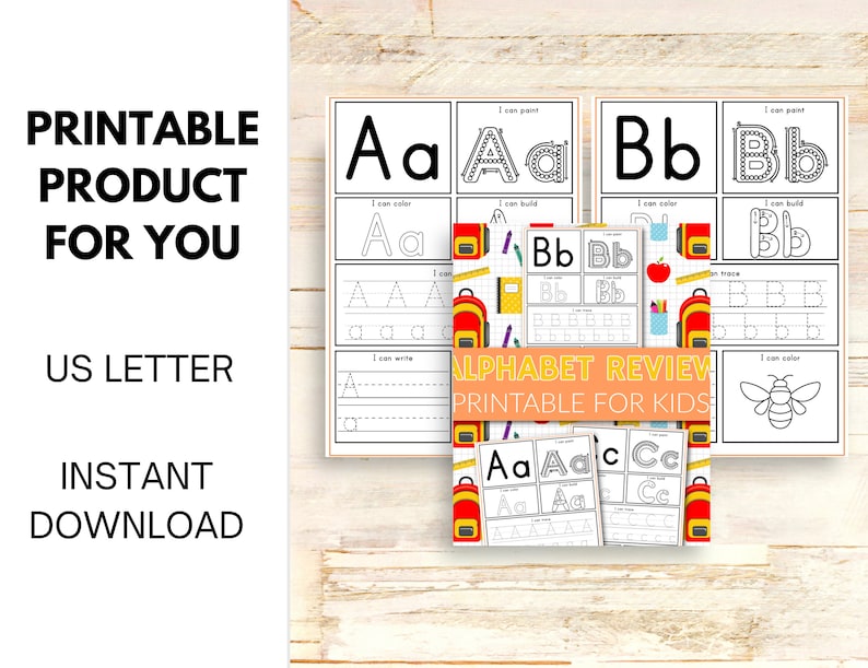 26 Alphabet Worksheets, Alphabet Tracing Sheets, Tracing Letters ...