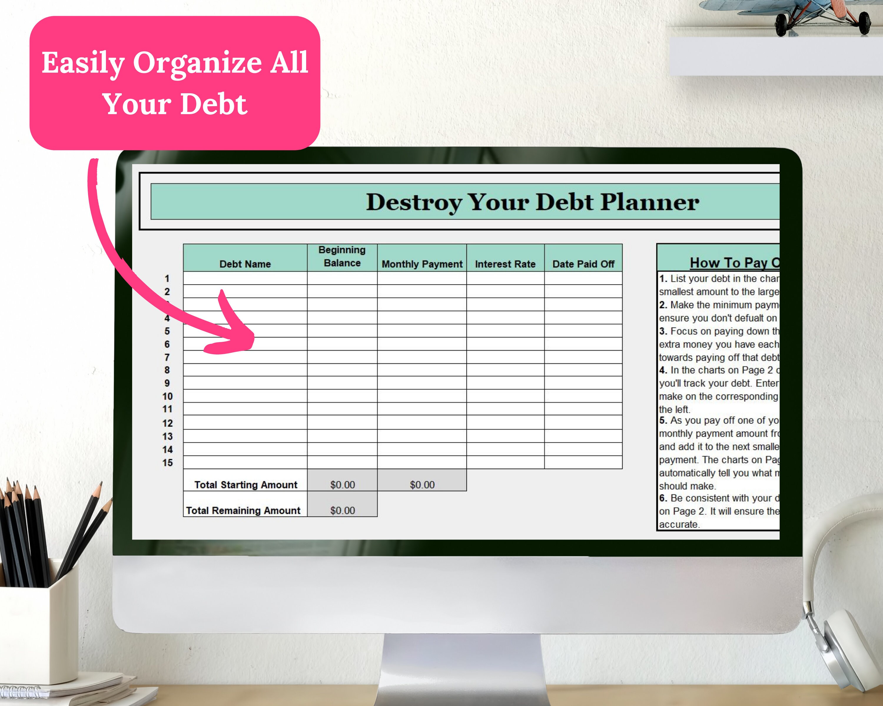 The Ultimate Debt Payoff Spreadsheet Bundle - Pay off Debt - Etsy