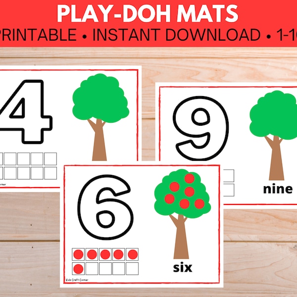 Playdoh Template - Etsy