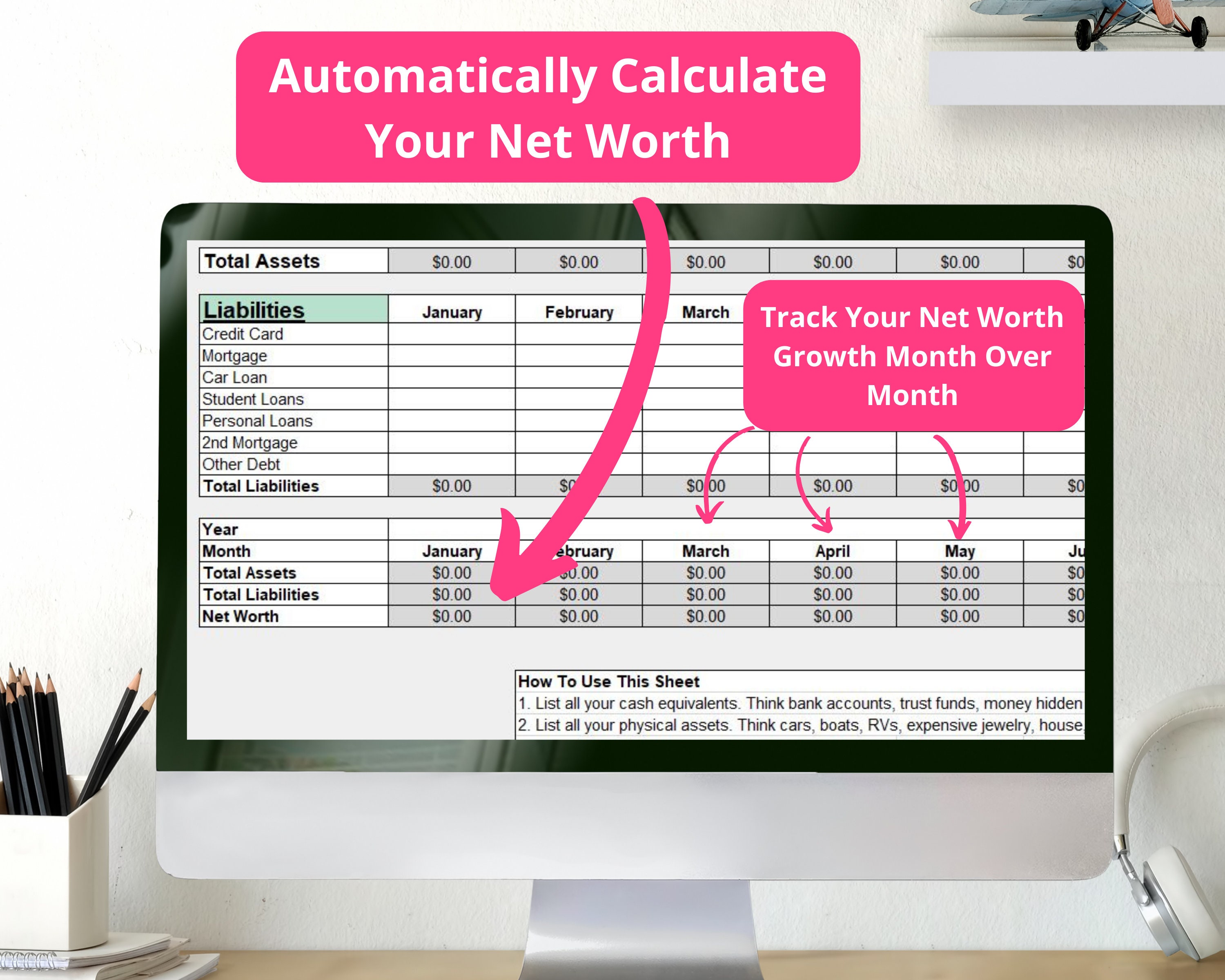 Net Worth Tracker Spreadsheet - Easily Calculate Your Net Worth ...