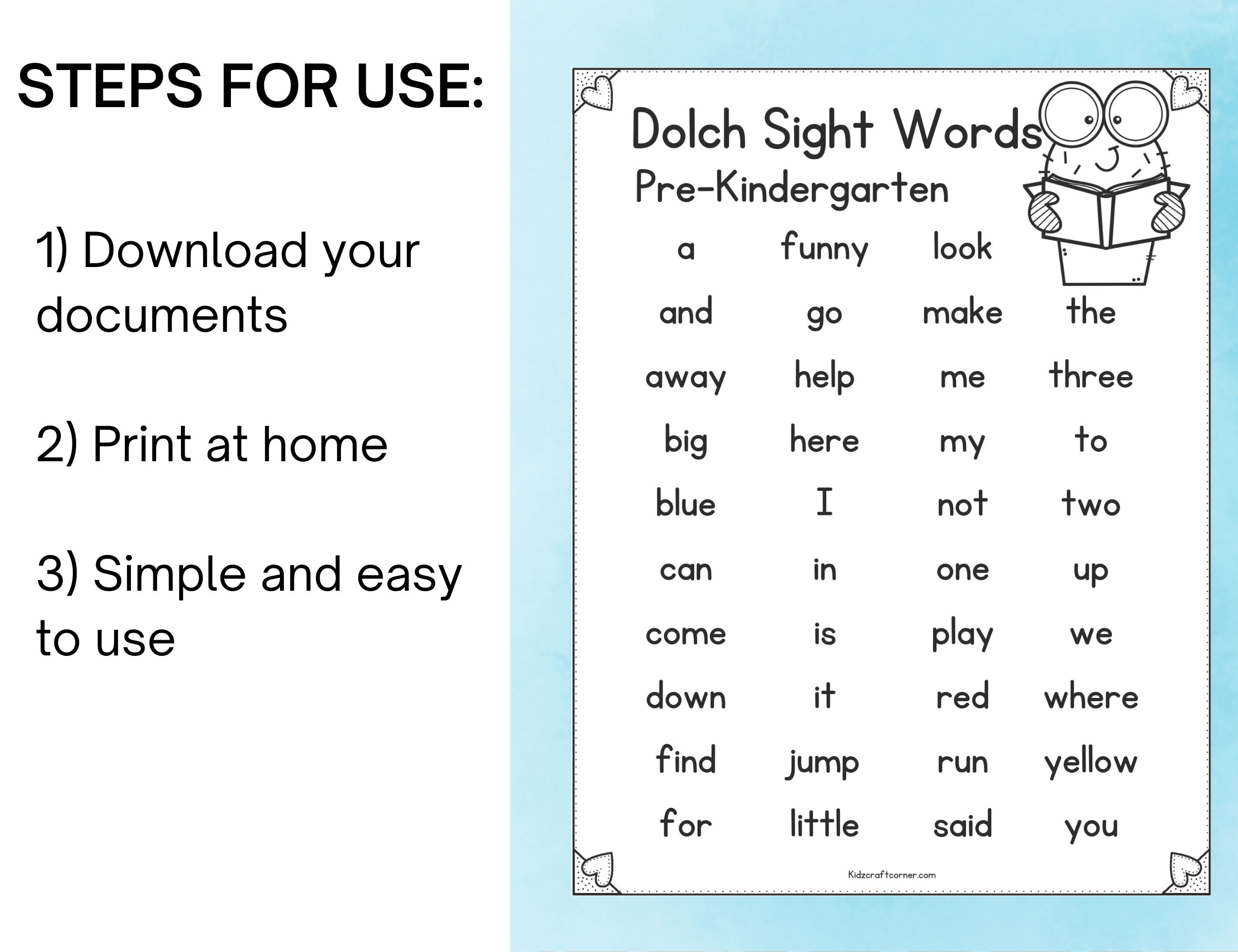 Dolch Sight Word List, Dolch Words, Dolch Sight Words Kindergarten, Pre ...
