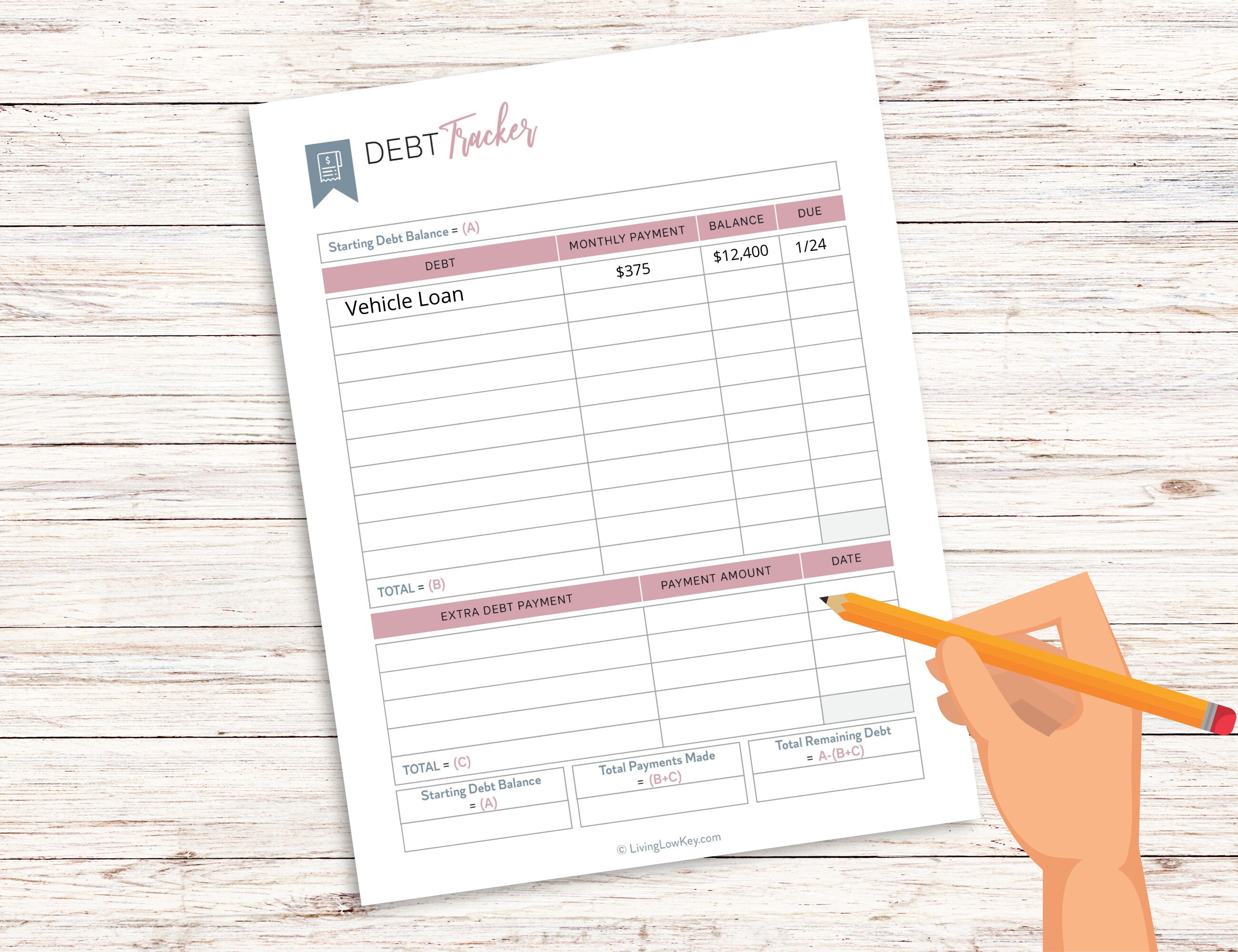 Debt Tracker, Debt Payoff Tracker, Finance Planner, Instant Download - Etsy