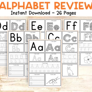 26 Alphabet Worksheets, Alphabet Tracing Sheets, Tracing Letters ...