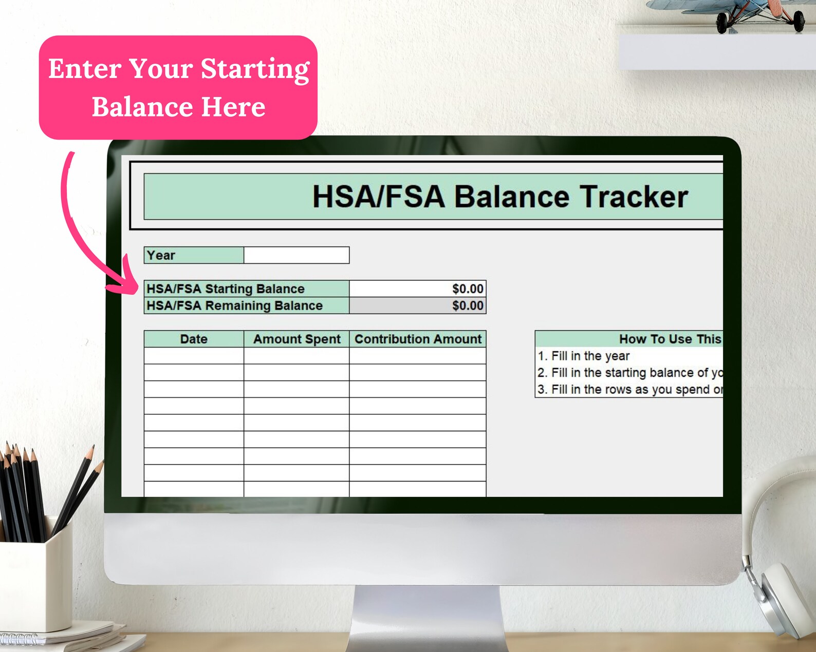 HSA & FSA Balance Tracker - Savings Tracker, Financial Planner, Digital ...