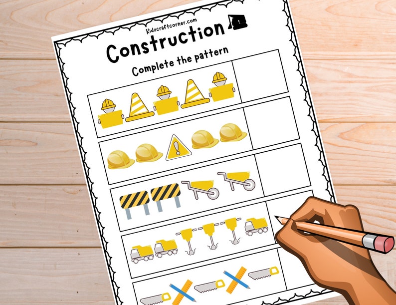 Construction Activities for Kids, Educational Printable, Construction ...