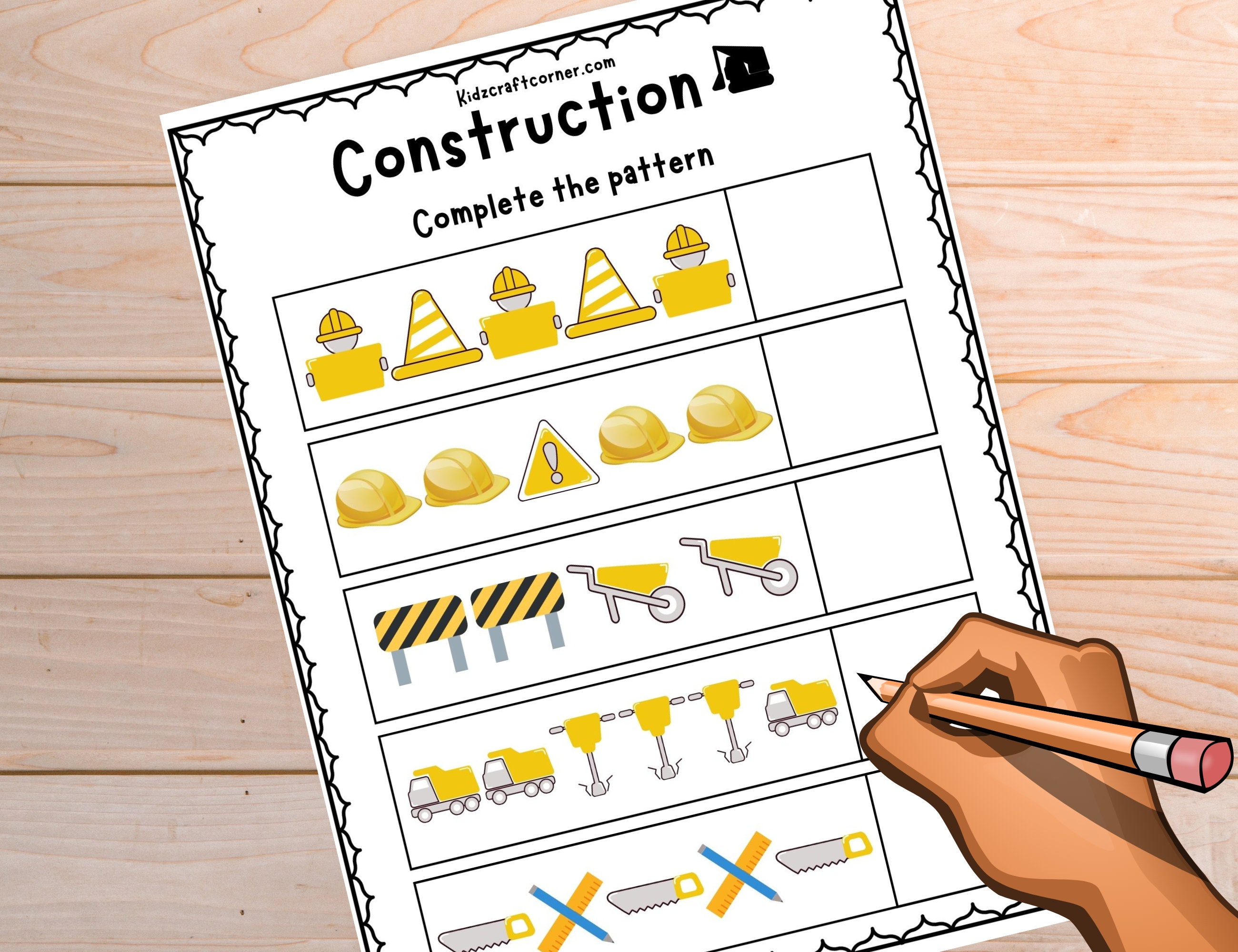 Construction Activities for Kids, Educational Printable, Construction ...