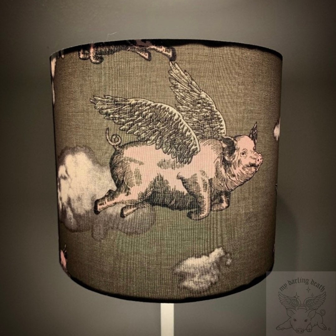 Flying Pig Gothic Decor Shade - Etsy