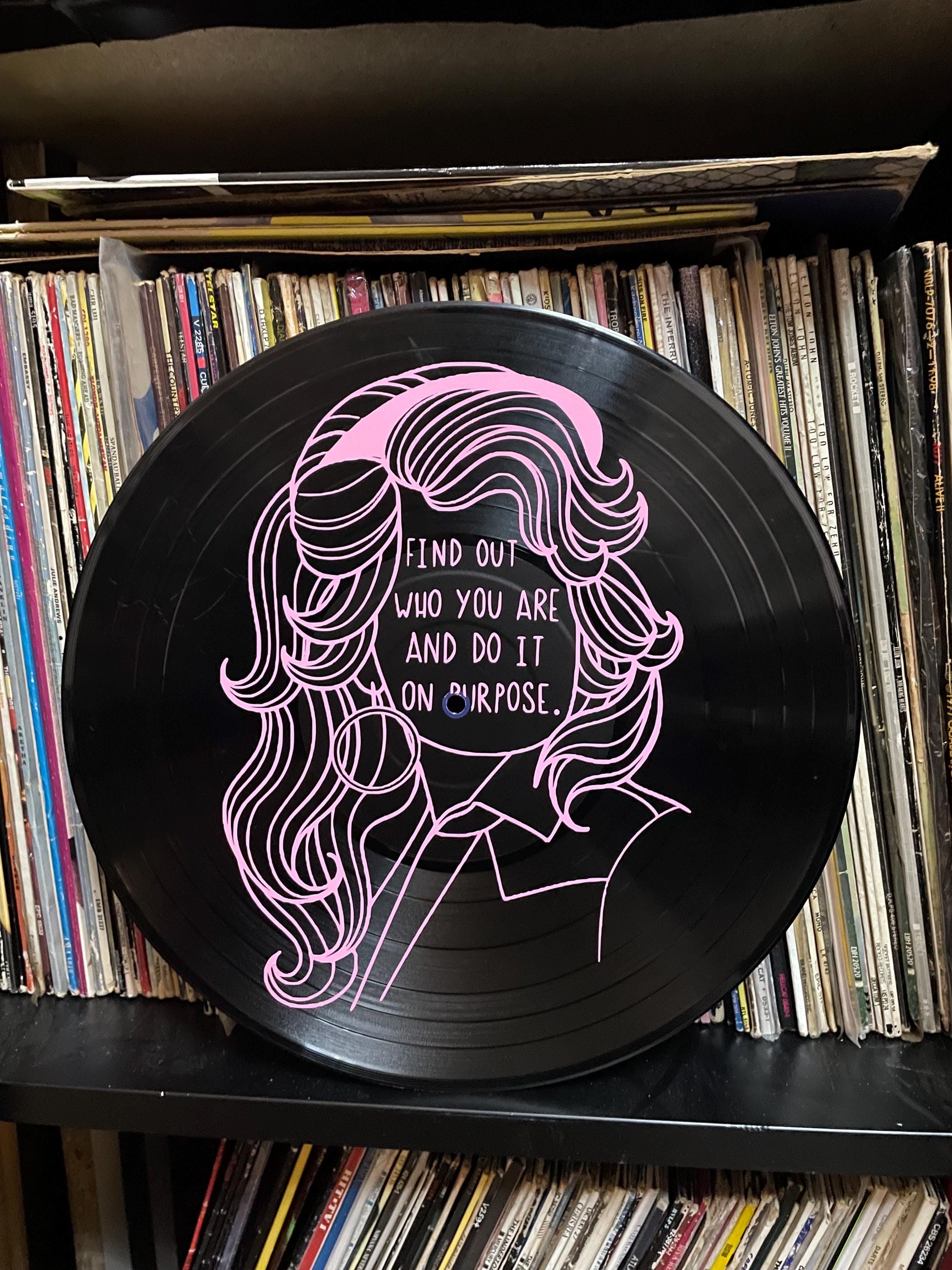 Dolly Parton Inspired, Record Wall Art, Gothic, Music Lover, Gift ...