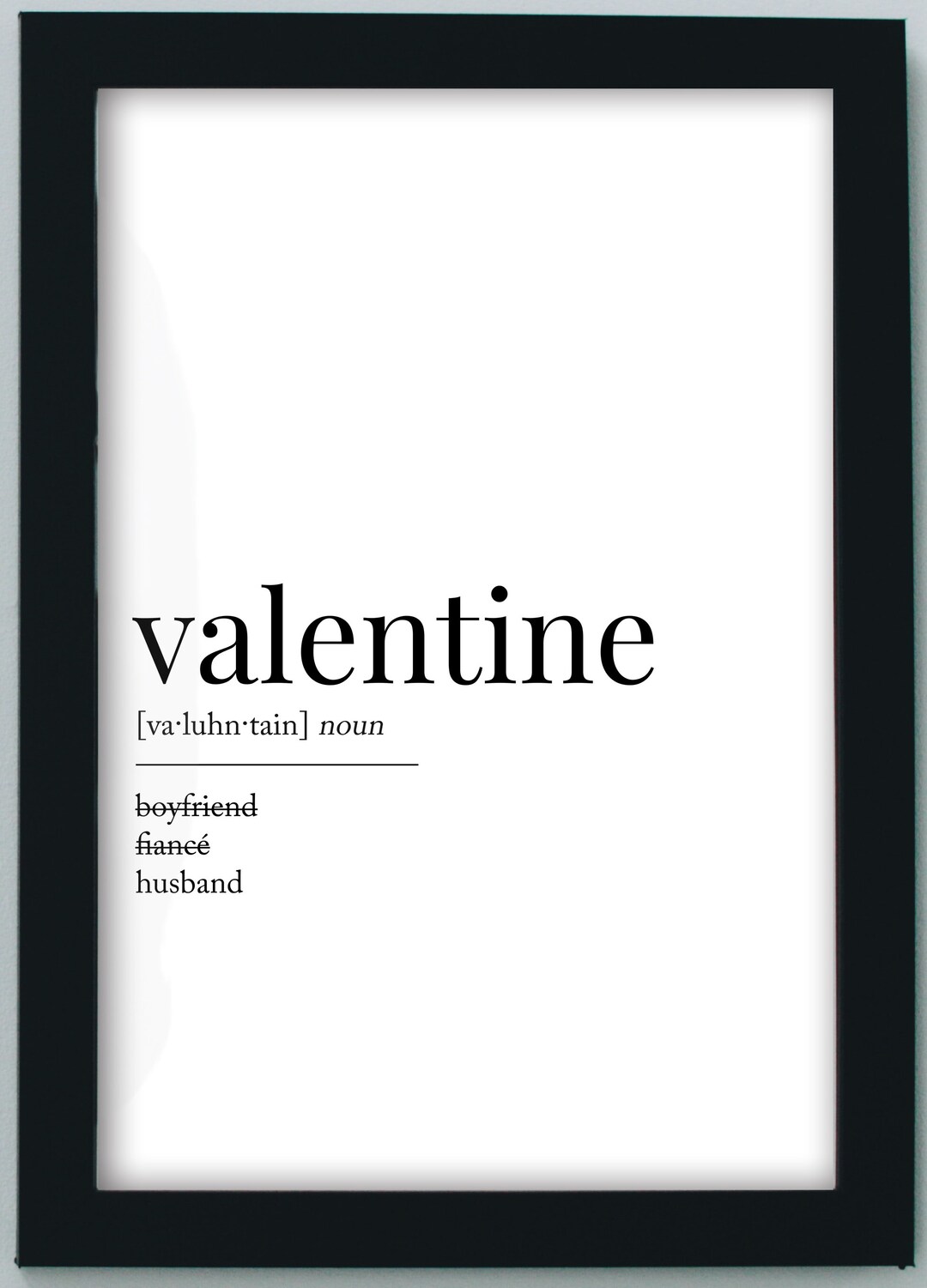 Valentine Definition Couple Print Downloadable Print - Etsy UK