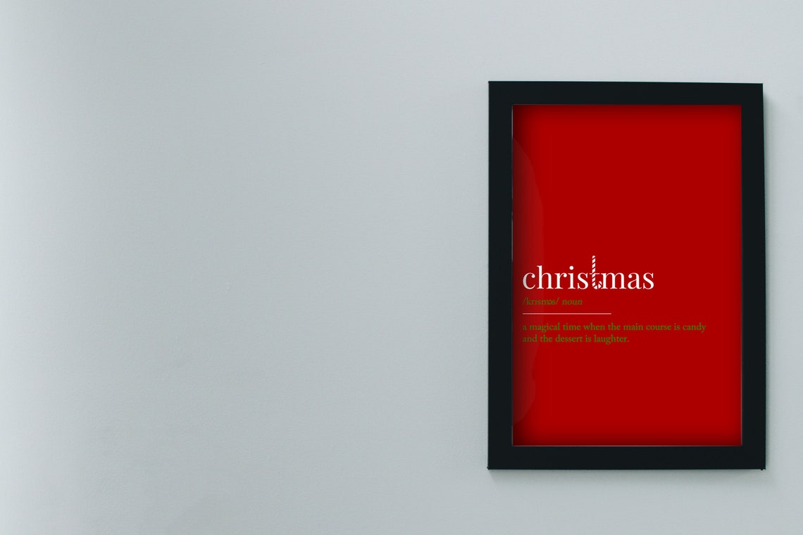 Christmas Definition Downloadable Print, Printable Quote, Definition ...