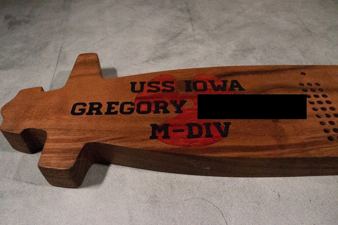 Submarine Cribbage Board | Etsy