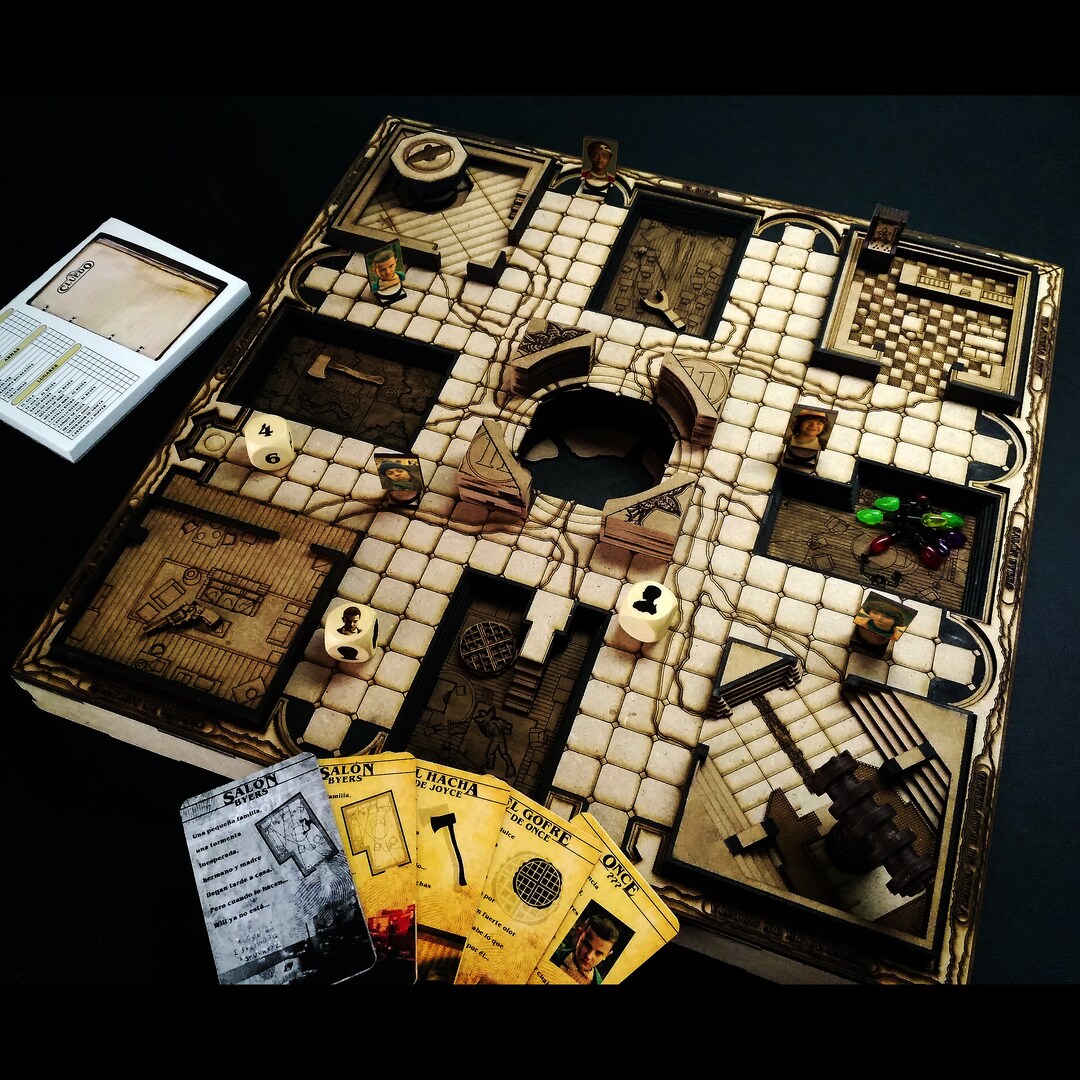 Jeu de société personnalisé, inspiré par le Cluedo et Stranger Things ...