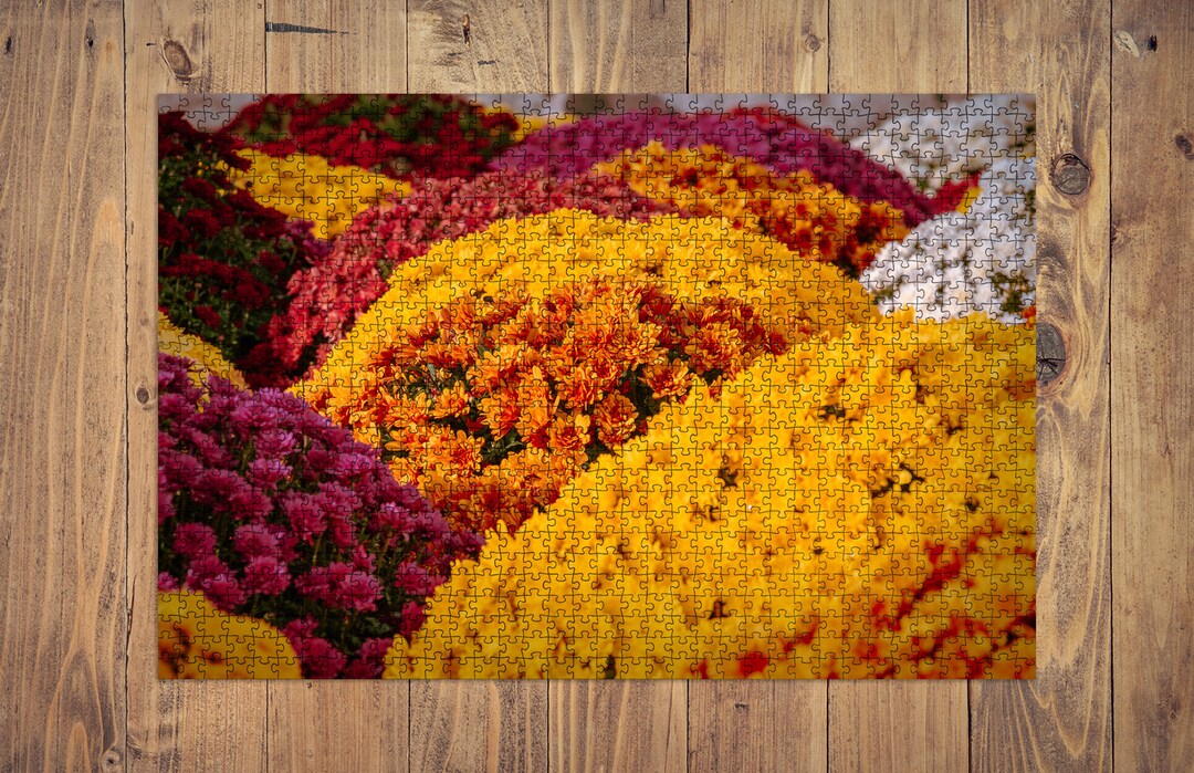 Puzzle Beautiful Springtime Flowers 100, 500, 1000 Piece Jigsaw Puzzle ...