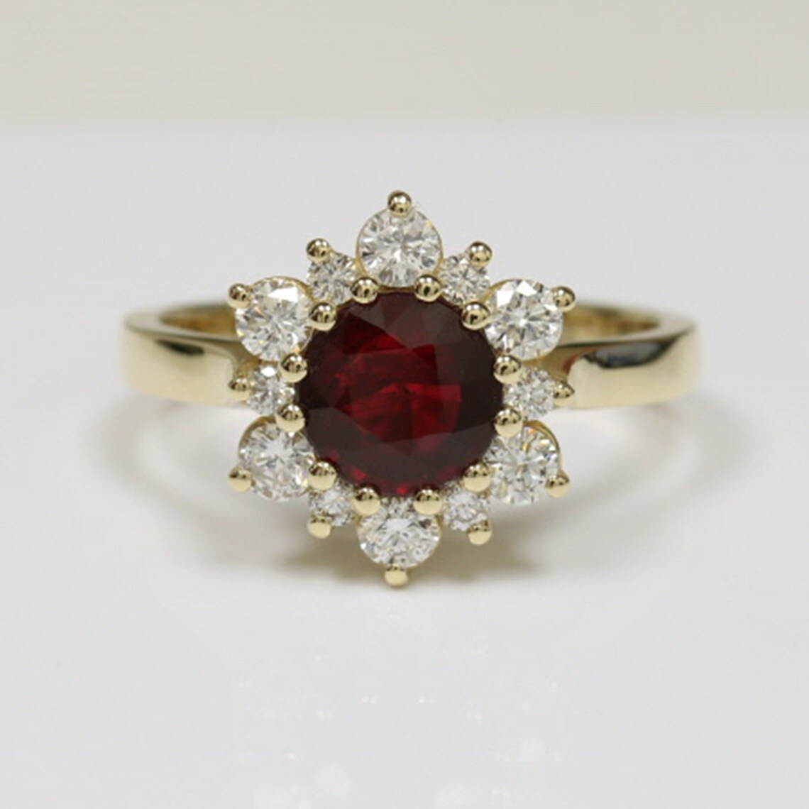 Ruby Ring Ruby Engagement Rings 925 Sterling Silver Ring for - Etsy