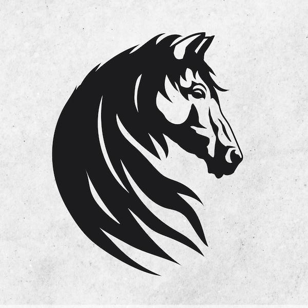 Tribal Horse Svg - Etsy