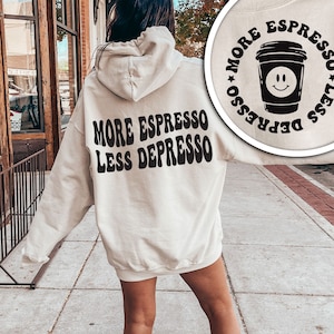 More Espresso Less Depresso SVG, Coffee Shirt, PNG, Mom Life Svg, Funny ...