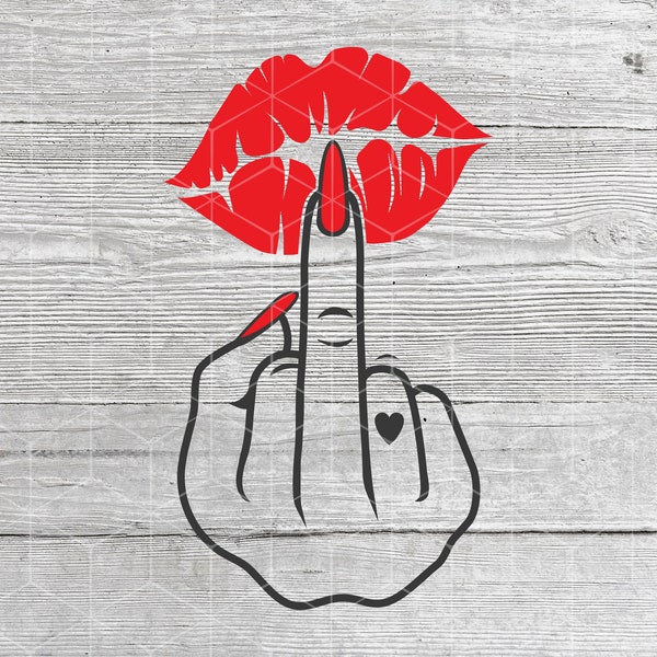 Middle Finger Svg - Etsy