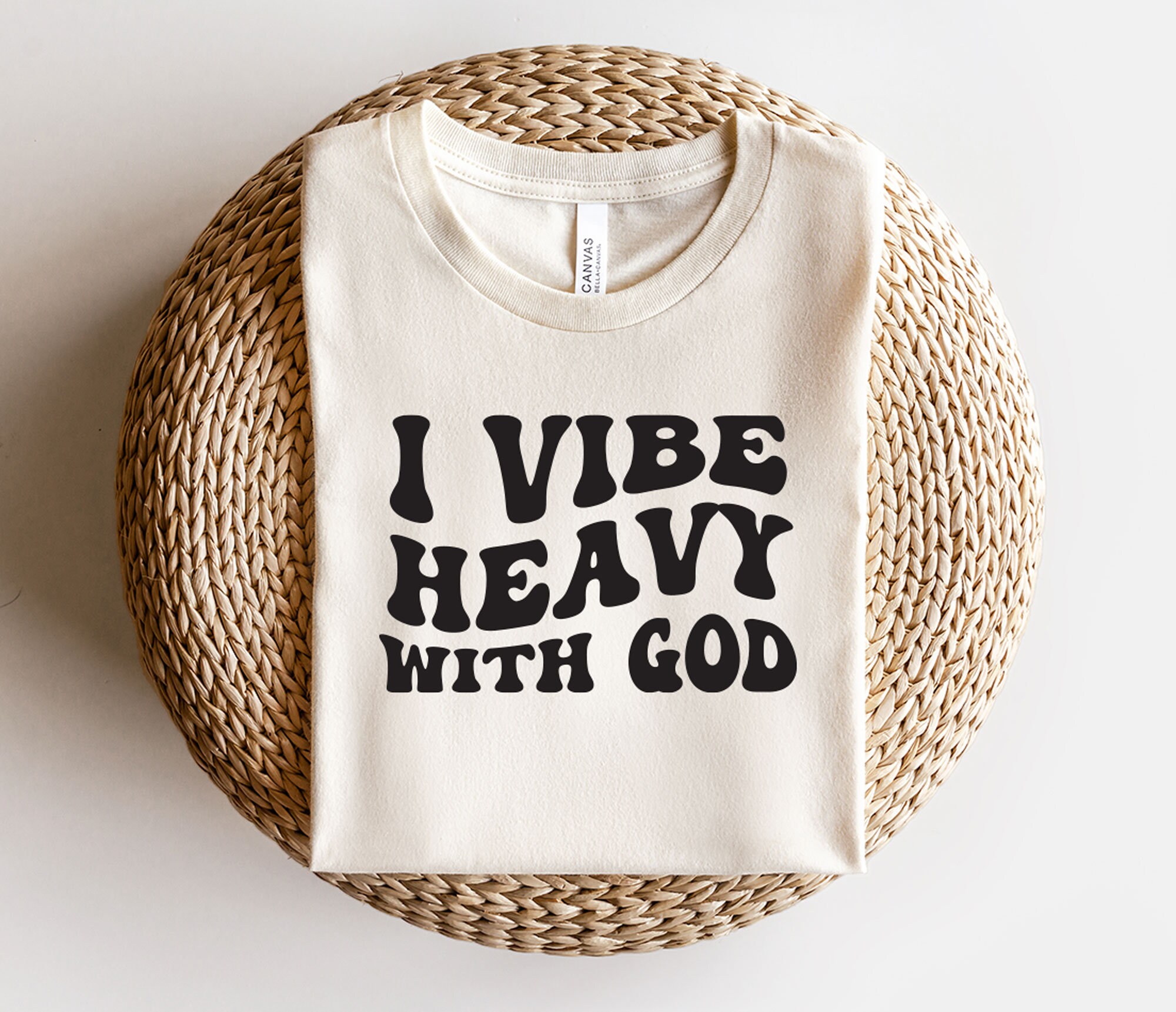 I Vibe Heavy With God SVG PNG: Christian Retro Cut Files - Etsy