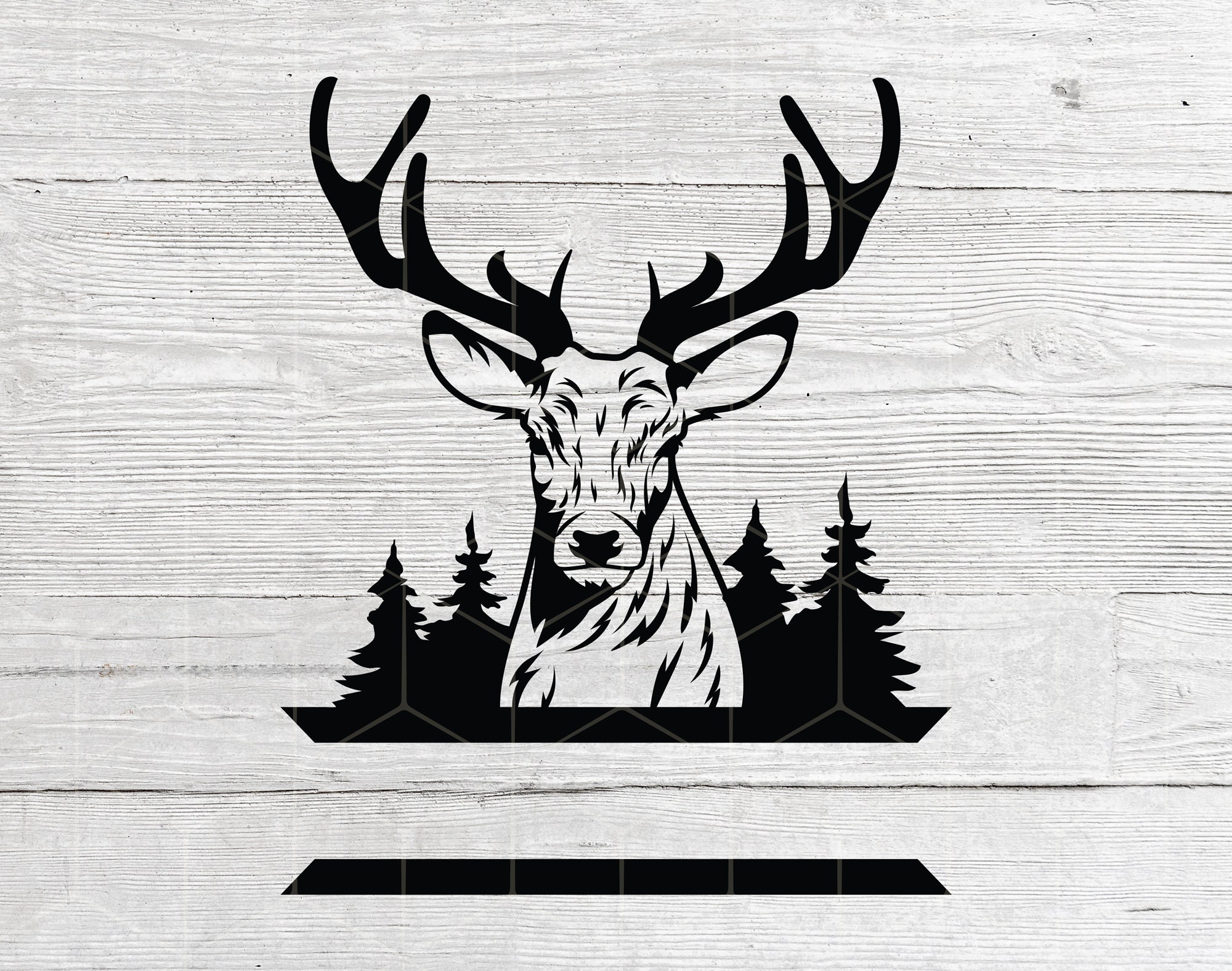 Deer Hunting Frame SVG Deer Svg Hunting Svg Rifle Svg Pine - Etsy Canada