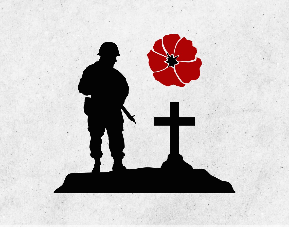 Poppy SVG for Remembrance Day Armistice Day Vector Files for - Etsy ...
