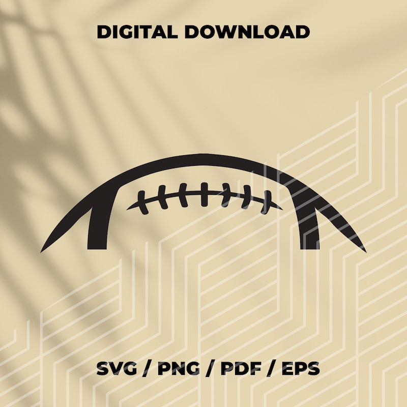 Half Football Svg - Etsy