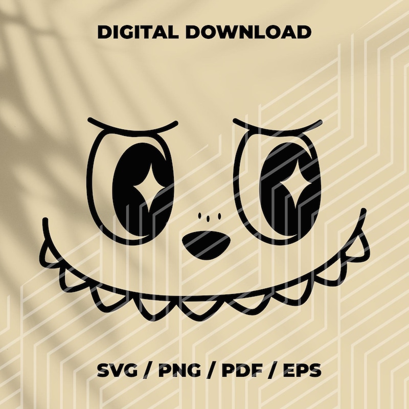 Labubu Face Silhouette - Etsy